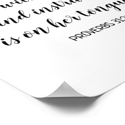 Create Your Own Calligraphy Bible Verse Text Poster | Zazzle