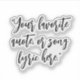 Create Your Own Calligraphy Quote Sticker | Zazzle