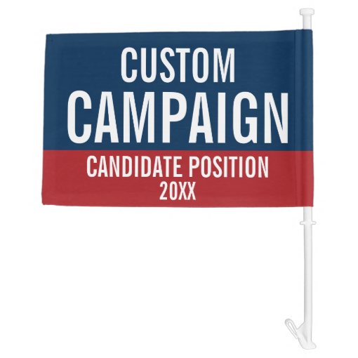 Create Your Own Campaign Gear Car Flag | Zazzle
