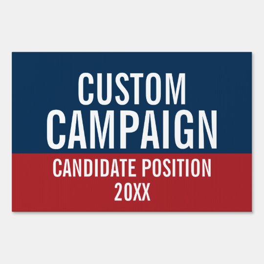Create Your Own Campaign Gear Yard Sign | Zazzle.com