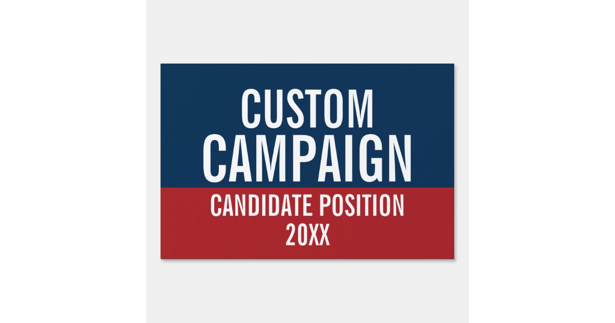 Create Your Own Campaign Gear Yard Sign | Zazzle