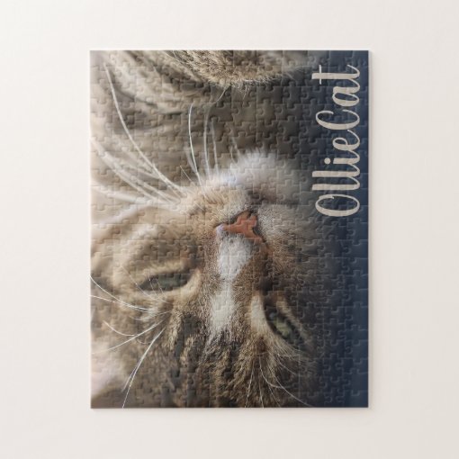 Create Your Own | Cat Kitty Custom Photo Keepsake Jigsaw Puzzle | Zazzle