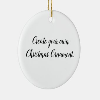 Create Your Own Christmas Ornament | Zazzle