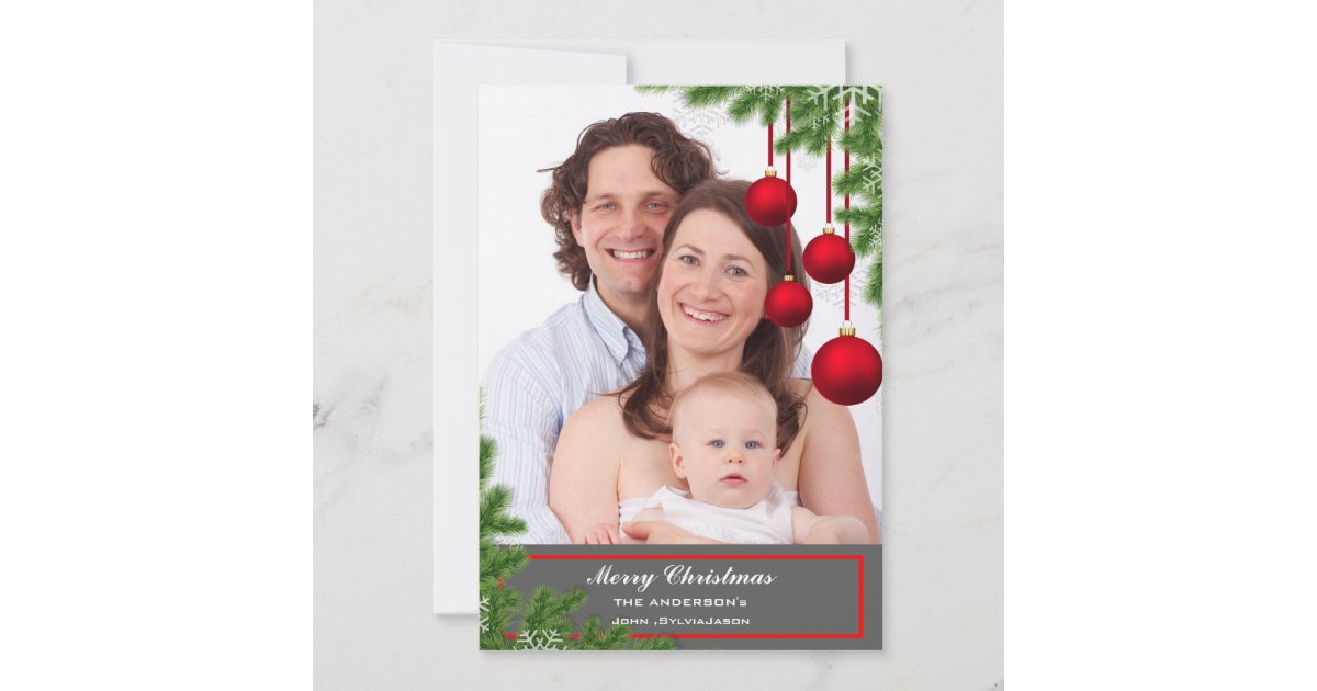 Create Your own Christmas Photo Holiday Card | Zazzle
