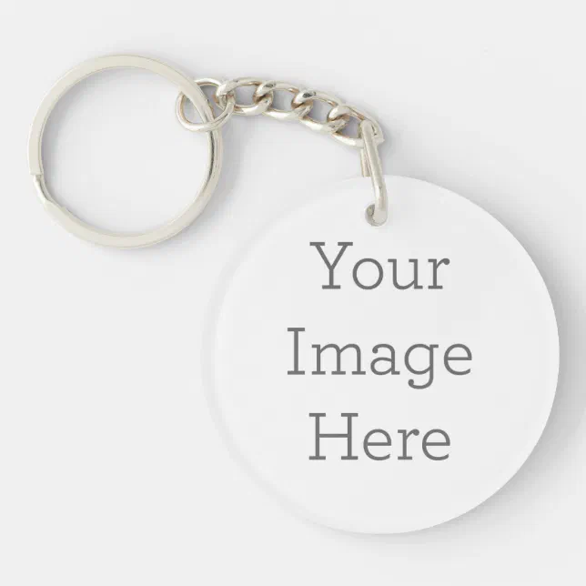 Create Your Own Circle Acrylic Keychain | Zazzle
