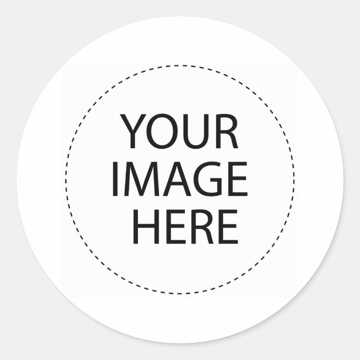 Create your own classic round sticker | Zazzle