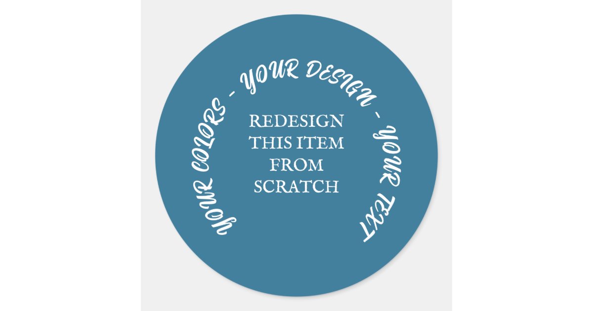 Create Your Own Classic Round Sticker | Zazzle Create Your Own Classic Round Sticker | Zazzle
