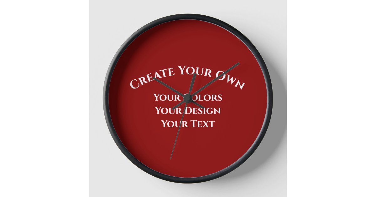 Create Your Own Clock Zazzle 