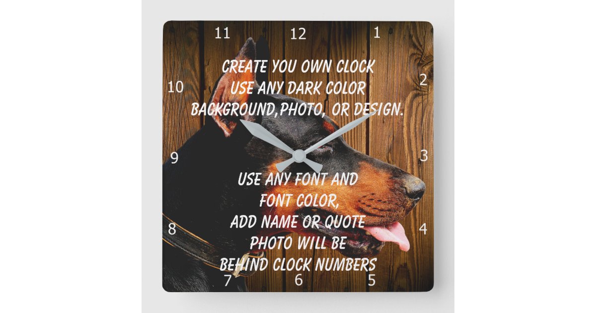 CREATE YOUR OWN CLOCK | Zazzle