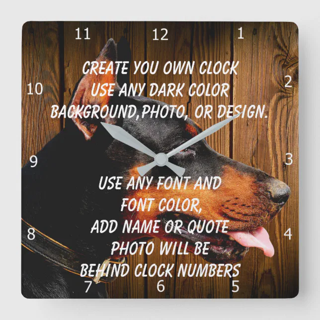 CREATE YOUR OWN CLOCK | Zazzle