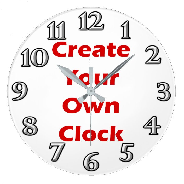 Create Your Own Clock Design | Zazzle.com