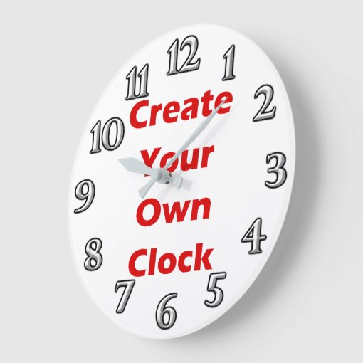 Create Your Own Clock Design | Zazzle