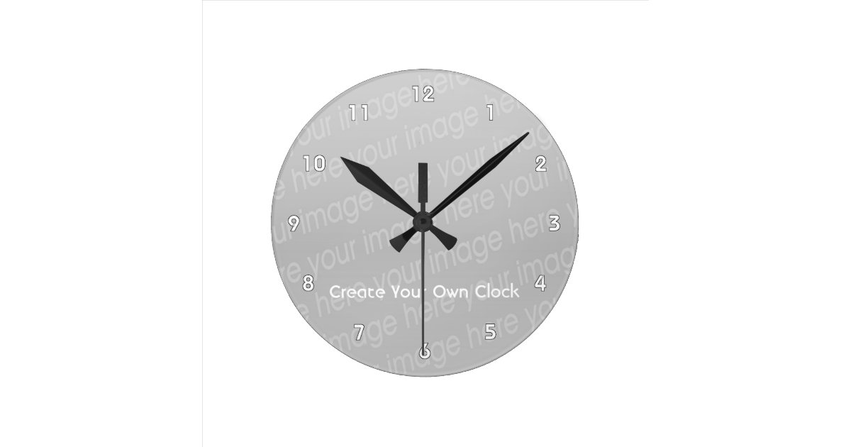 Create Your Own Clock - Style 2 | Zazzle.com