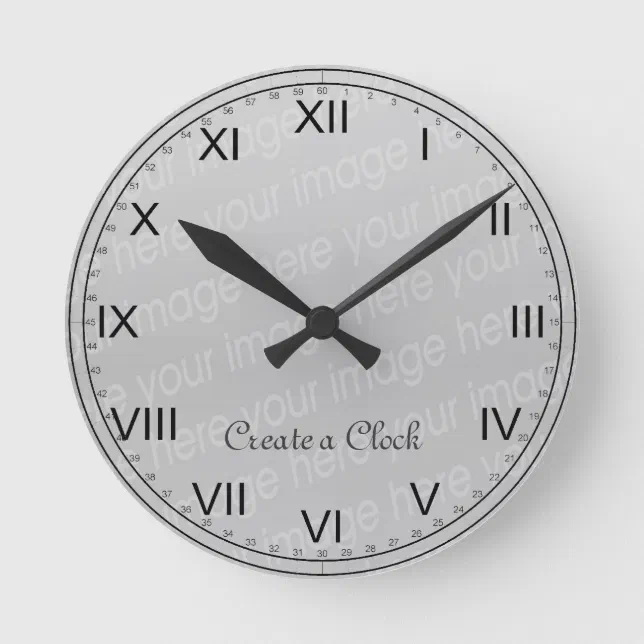 Create Your Own Clock - Style 6 | Zazzle