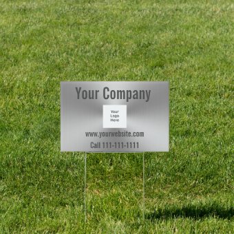 Create Your Own Company Ad Sign | Zazzle