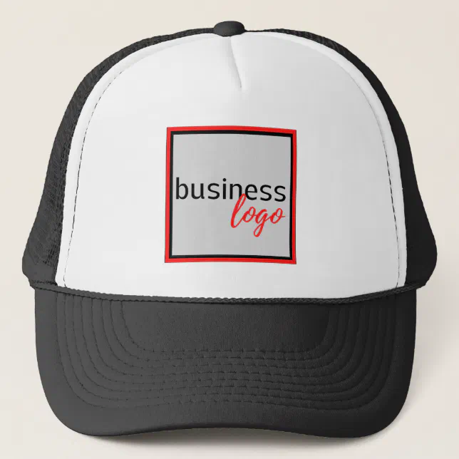 CREATE YOUR OWN COMPANY BUSINESS BRANDED LOGO TRUCKER HAT | Zazzle