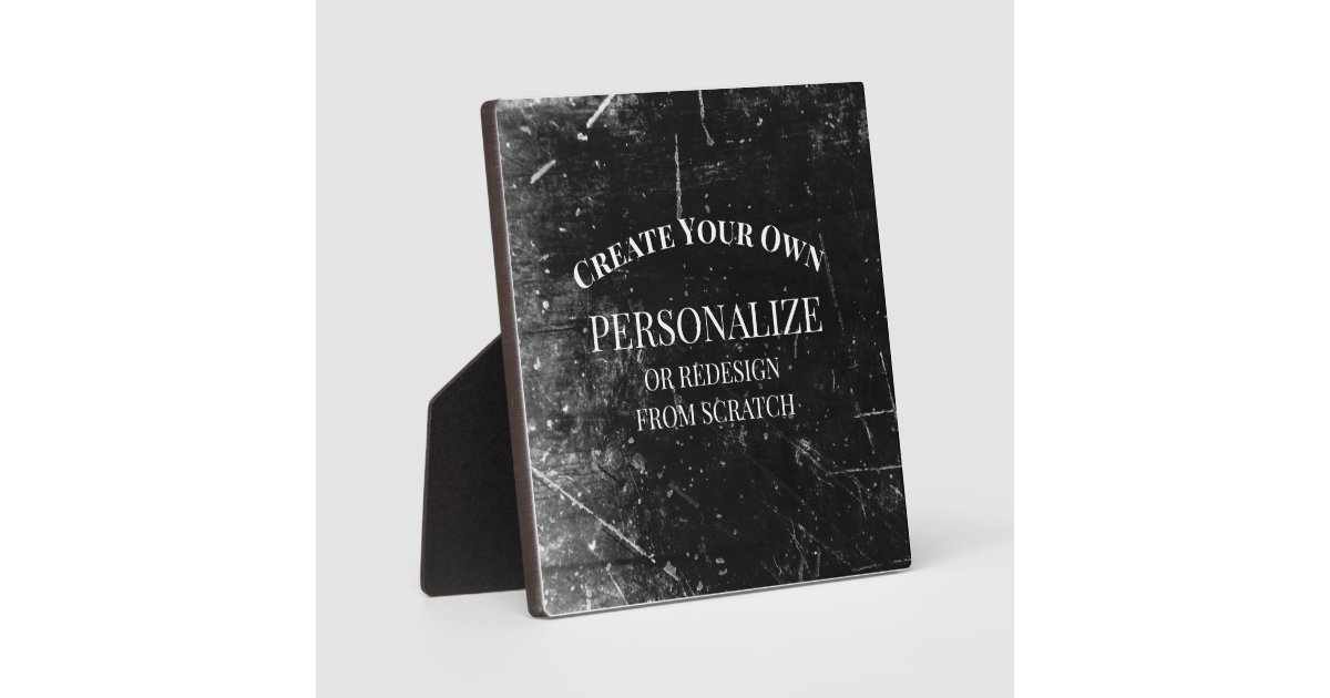 Create Your Own Completely Customized Plaque | Zazzle