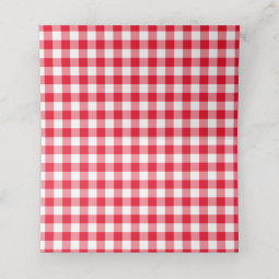 Create Your Own Country Gingham Place Card | Zazzle