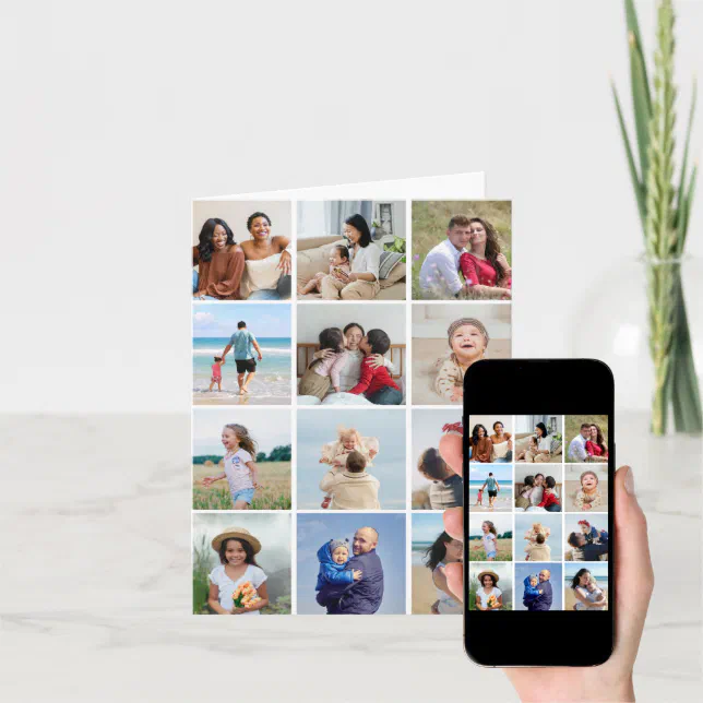 Create Your Own Custom 12 Photo Collage Invitation | Zazzle