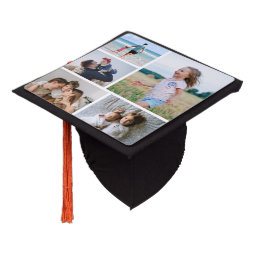 Create Your Own Custom 5 Photo Collage Graduation Cap Topper | Zazzle