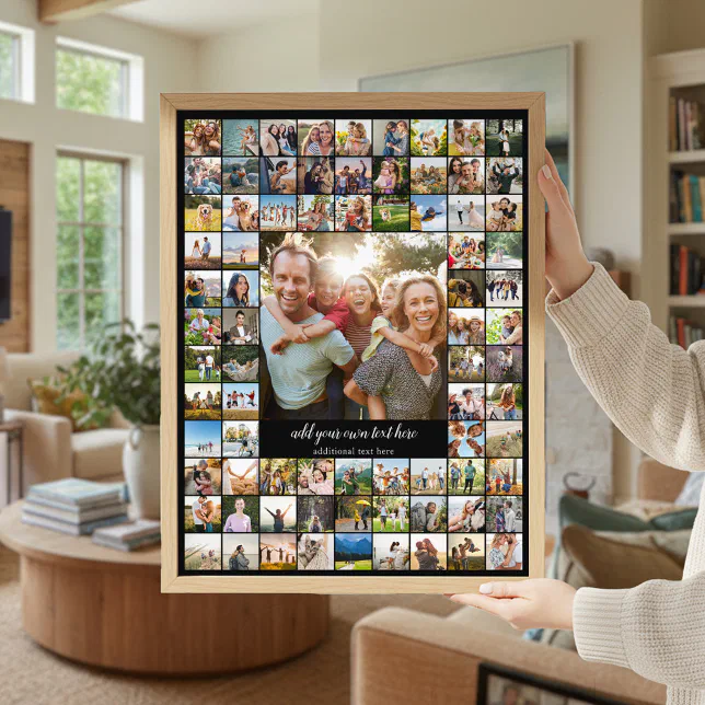 Create Your Own Custom 79 Photo Collage Poster | Zazzle