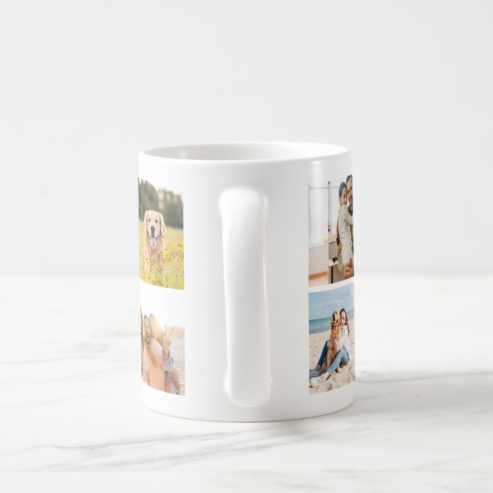 Create Your Own Custom 8 Photo Collage Coffee Mug