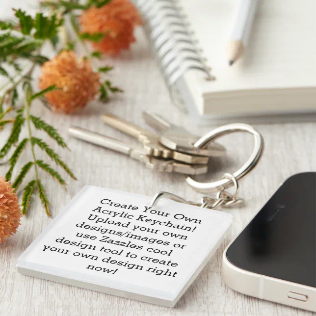 Create Your Own Custom Acrylic Keychain | Zazzle