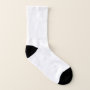 Simple Minimal Custom Logo & Text Business Company Socks | Zazzle