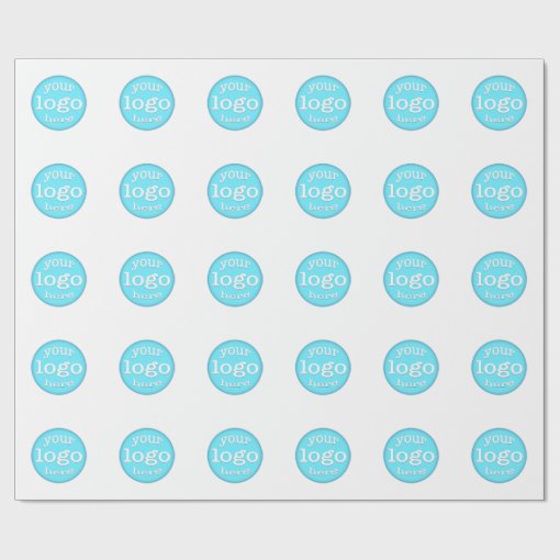 Create Your Own Custom Business Company Event Logo Wrapping Paper | Zazzle