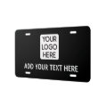 Create Your Own Custom Business Logo License Plate | Zazzle