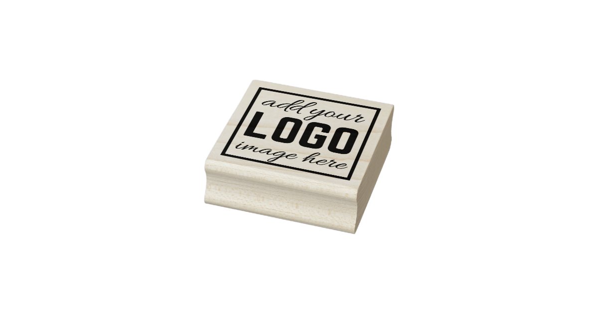 Create Your own Custom Business Logo Rubber Stamp | Zazzle