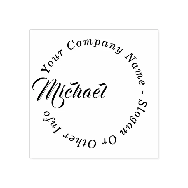 Create Your Own Custom Business name Rubber Stamp | Zazzle