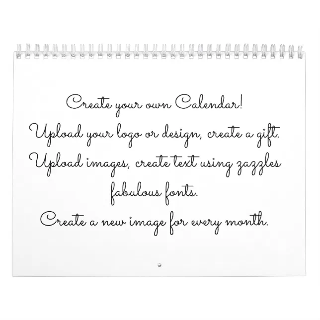 Create Your Own Custom Calendar | Zazzle