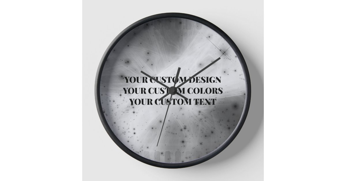 Create Your Own Custom Clock Zazzle 