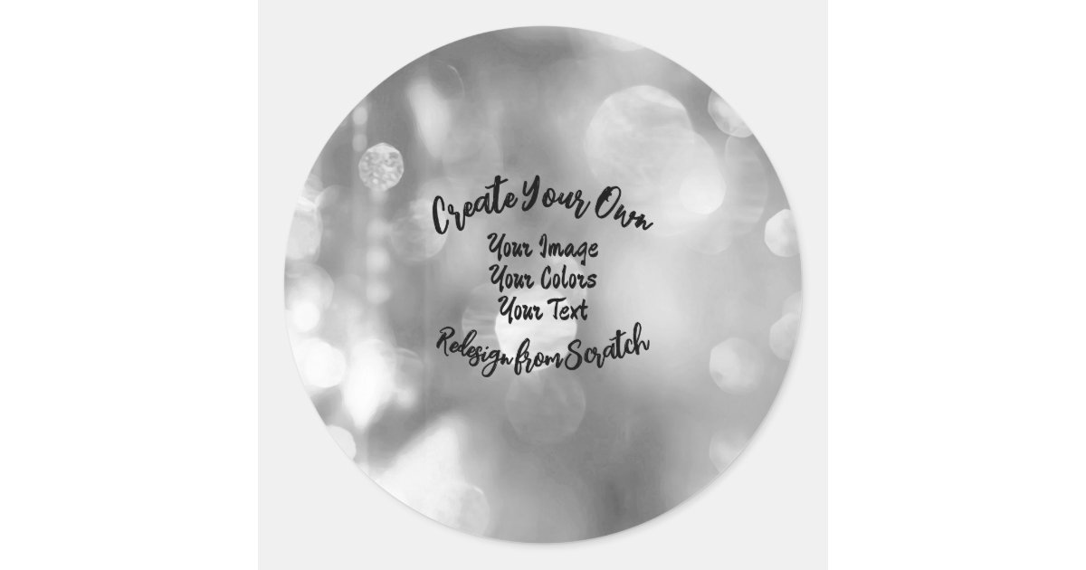 Create Your Own Custom Color/Design Classic Round Sticker | Zazzle