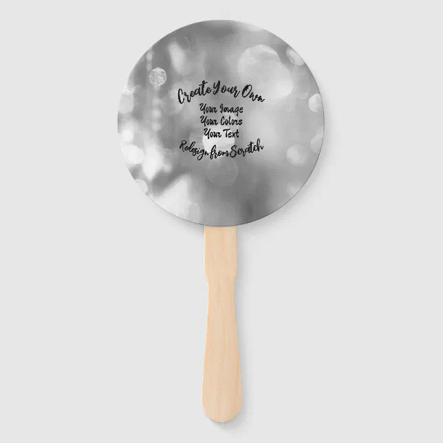 Create Your Own Custom Color/Design Hand Fan | Zazzle