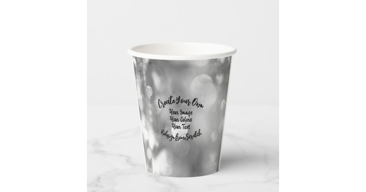 Create Your Own Custom Color/Design Paper Cups | Zazzle