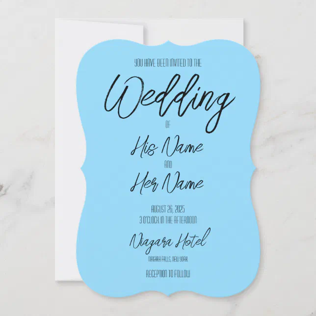 Create Your Own Custom Color Wedding Invitation | Zazzle Create Your Own Custom Color Wedding Invitation | Zazzle