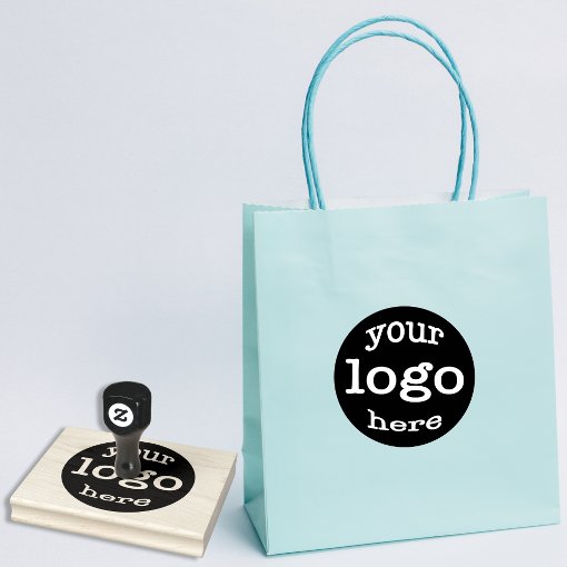 Create Your Own Custom Company Event Business Logo Rubber Stamp | Zazzle