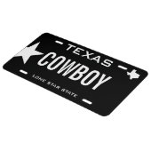 Create Your Own Custom Cowboy License Plate | Zazzle