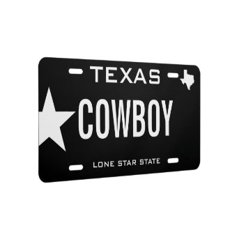 Create Your Own Custom Cowboy License Plate | Zazzle