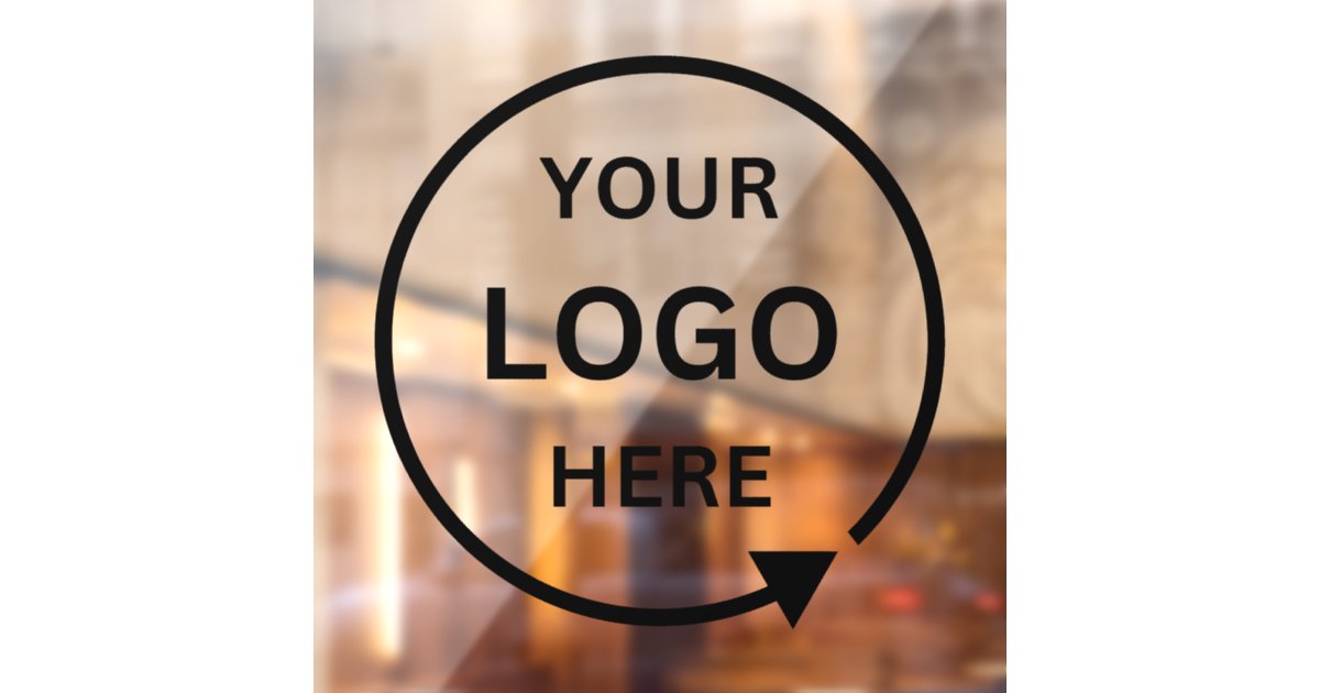 Create your own Custom Customizable Business Logo Window Cling | Zazzle
