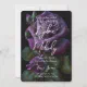 Create Your Own Custom Dark Purple Roses Invitation | Zazzle