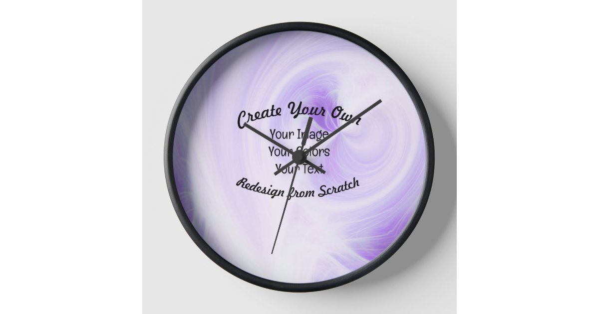 Create Your Own Custom Design Clock | Zazzle