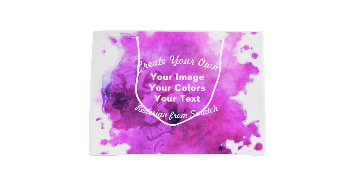 Create Your Own Custom Design Large Gift Bag | Zazzle Create Your Own Custom Design Large Gift Bag | Zazzle