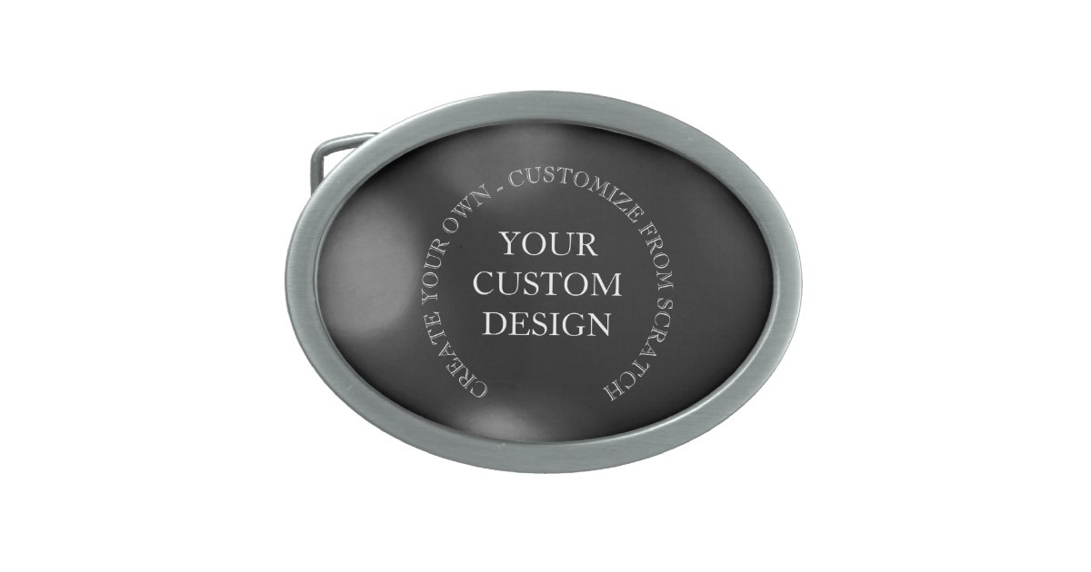 Create Your Own Custom Design/Logo Belt Buckle | Zazzle