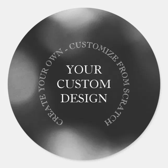 Create Your Own Custom Design/Logo Classic Round Sticker | Zazzle