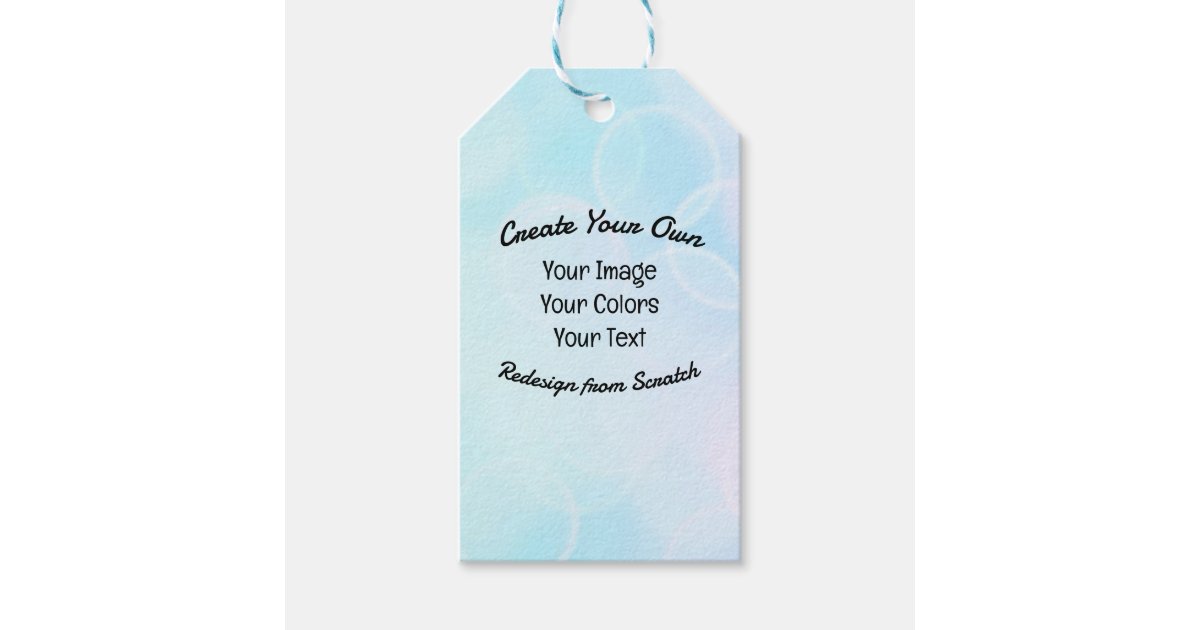 Create Your Own Custom Design/Logo Gift Tags | Zazzle