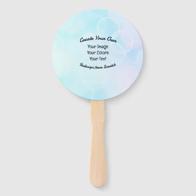 Create Your Own Custom Design/Logo Hand Fan | Zazzle