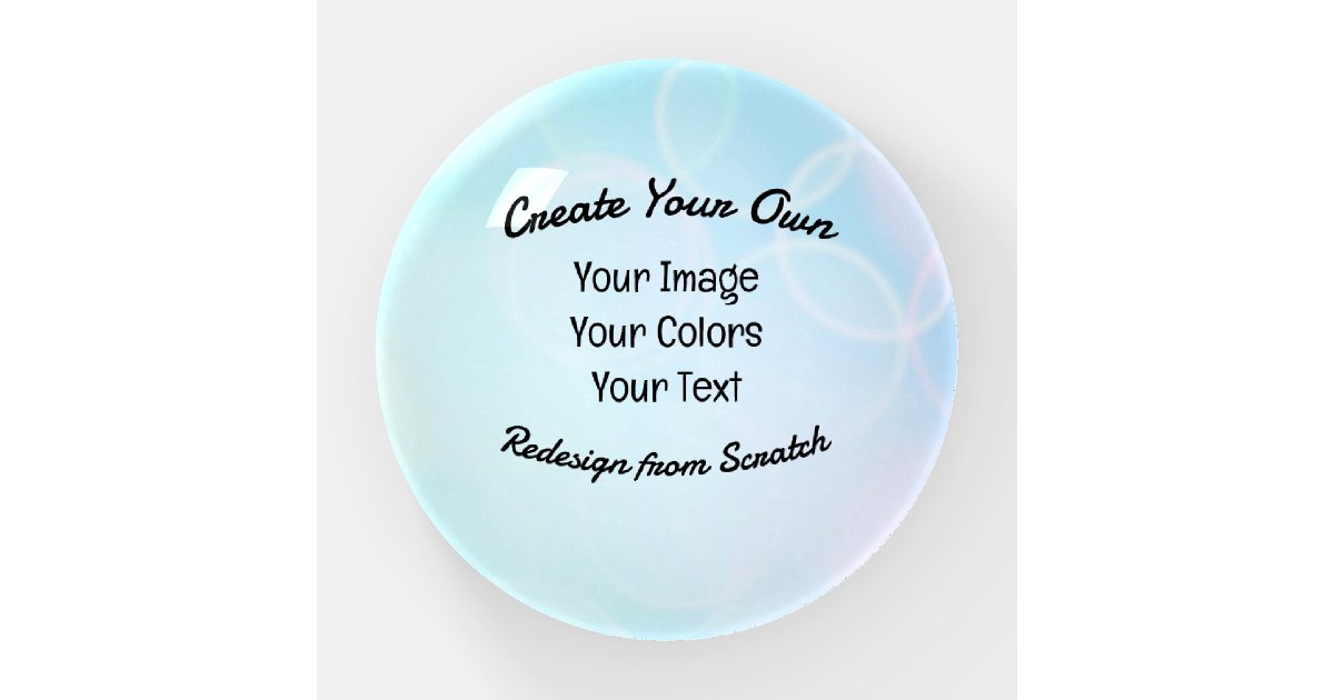 Create Your Own Custom Design/Logo Paperweight | Zazzle